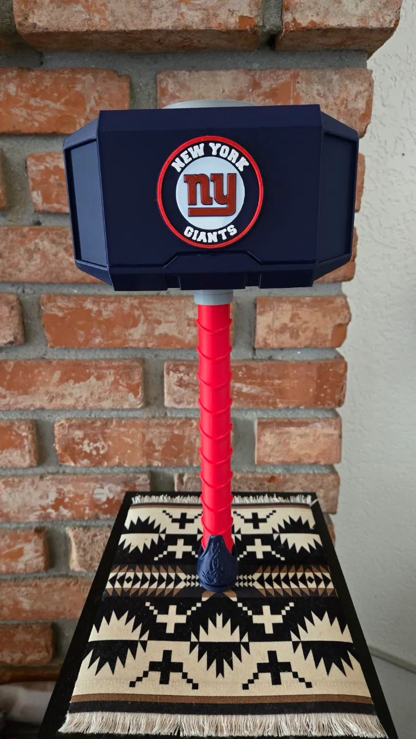 New York Giants Thors Hammer - Free 3D Print Model - MakerWorld