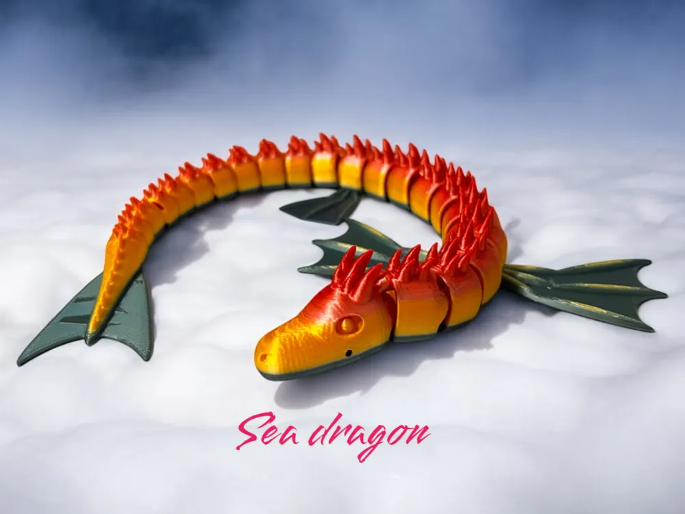 Articulated sea dragon - Free 3D Print Model - MakerWorld