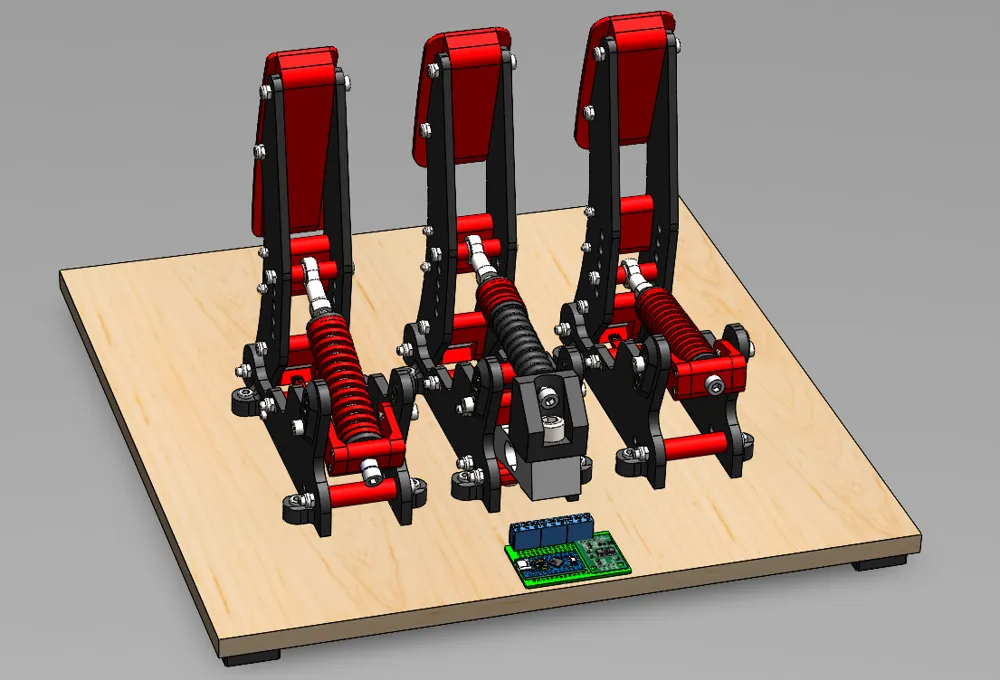 Pedais DIY para Sim Racing - Modelo gratuito para impressão 3D - MakerWorld