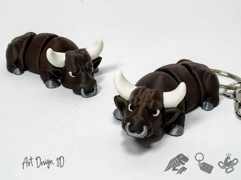 Articulated Mighty Bull - Strong Joints - Free 3D Print Model - MakerWorld