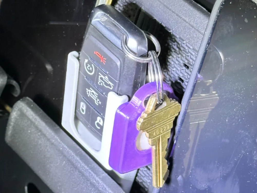 RAM Truck Key FOB Holder-WIDE format - Free 3D Print Model - MakerWorld