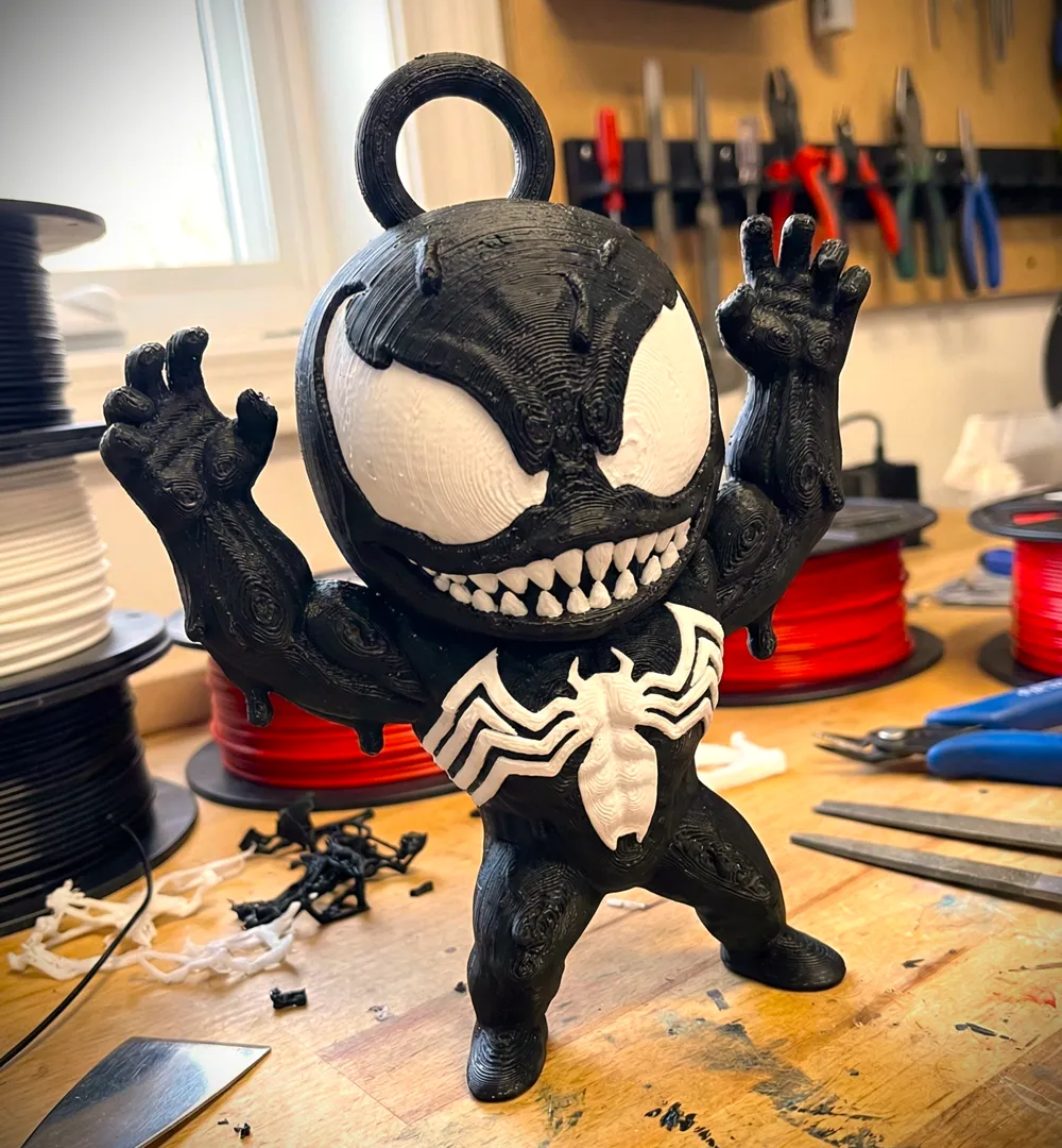 Chibi Venom: Fofo, Assustador e Pronto para Imprimir! - Modelo gratuito ...