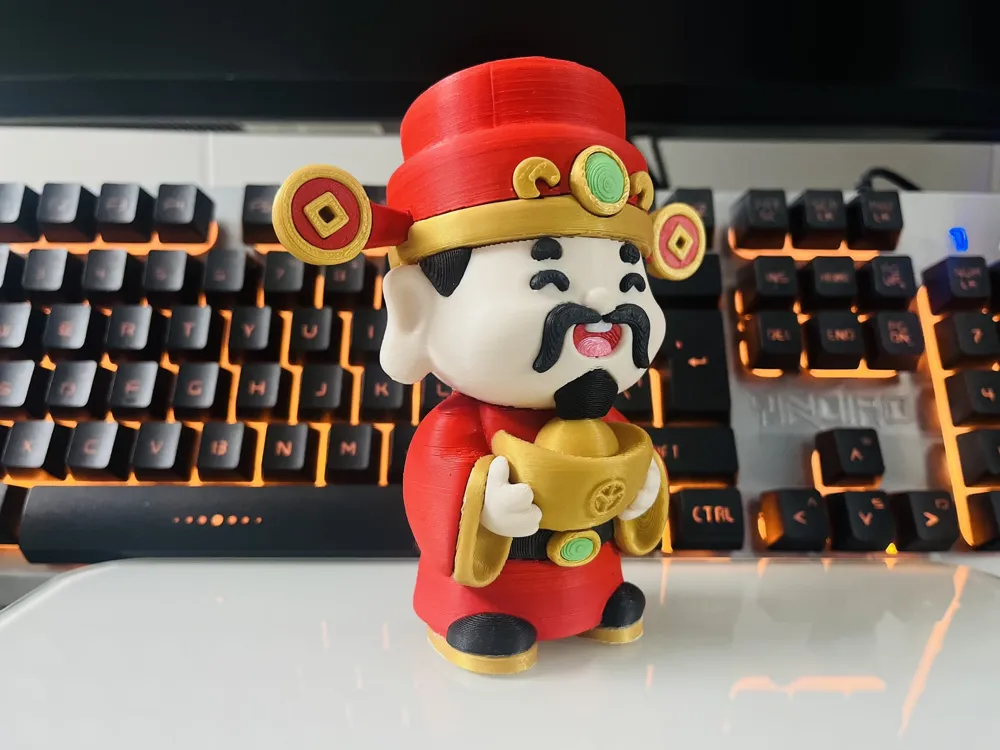 God of Wealth Good Luck Comes - Free 3D Print Model - MakerWorld