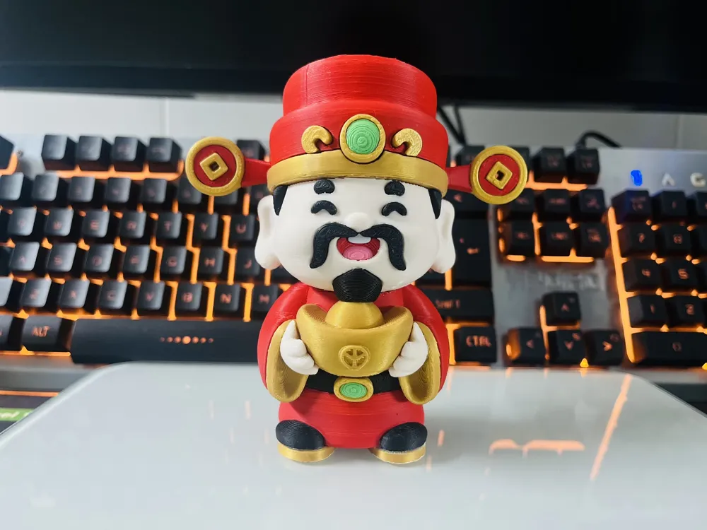 God of Wealth Good Luck Comes - Free 3D Print Model - MakerWorld