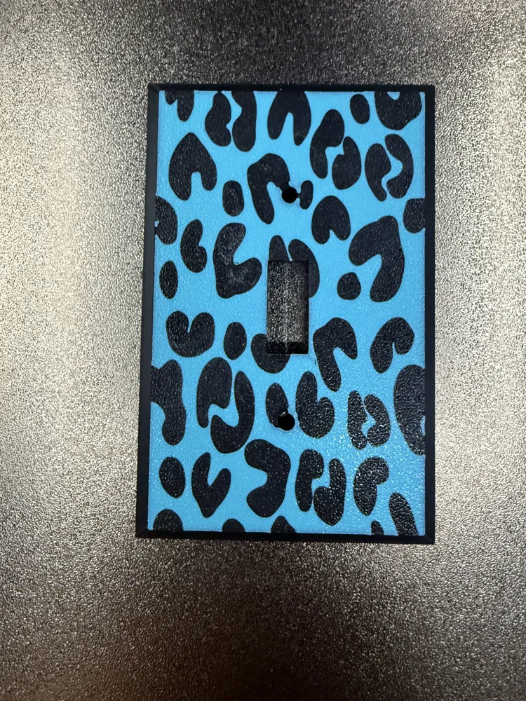 Leopard Print Light Switch Covers Single & Double - Free 3D Print Model ...