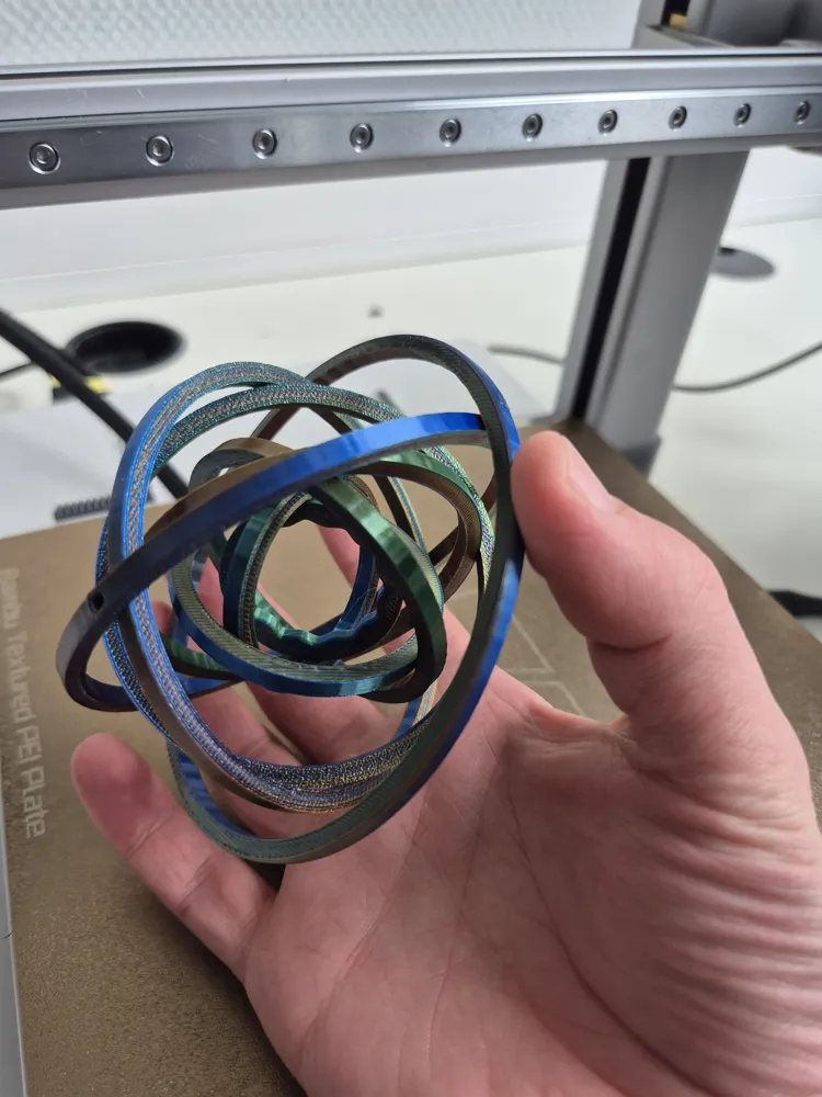 Articulated Gyro Fidget Rings 9 Circles without AMS - Free 3D Print ...