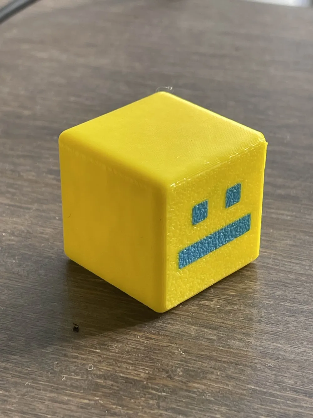 Geometry Dash Cube (Flush Eyes) Remixed by apples218 MakerWorld ...