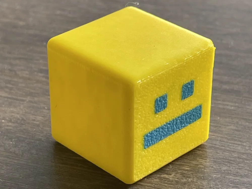 Geometry Dash Cube (Flush Eyes) Remixed by apples218 MakerWorld ...