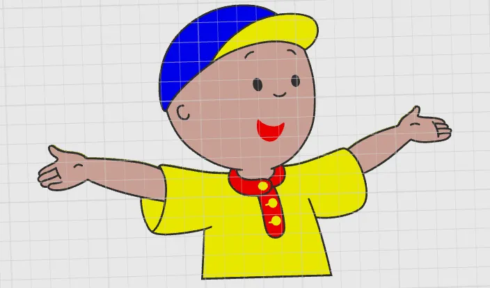 Caillou cake top by TiDan - MakerWorld