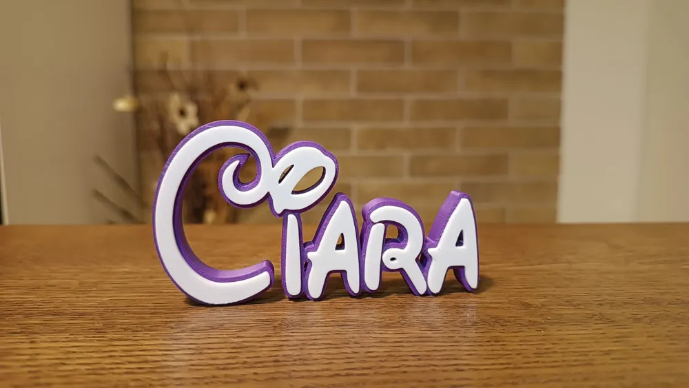 Ciara Name Disney Font - Free 3D Print Model - MakerWorld