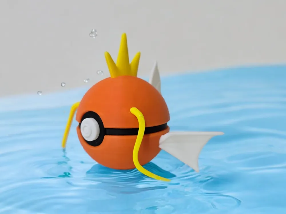 #0129 Magikarp Pokéball - Multiparts by 3D Girl MakerWorld: Download ...
