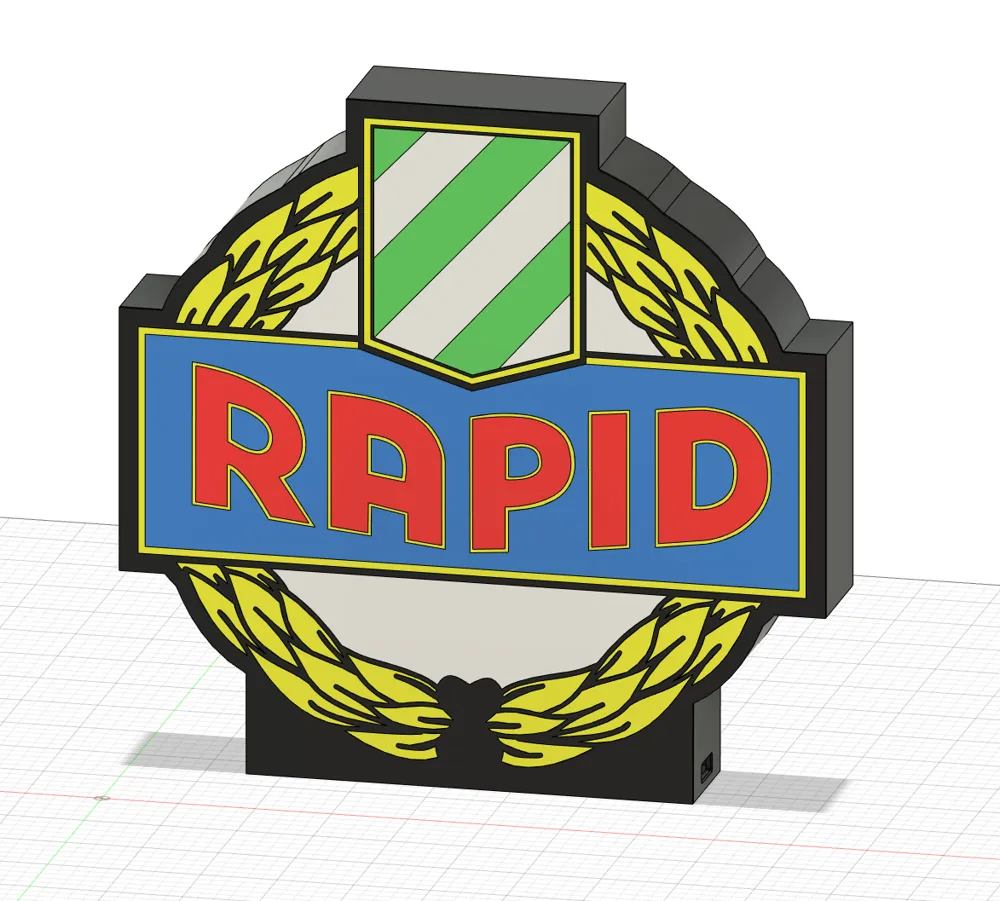 SK Rapid Wien Lightbox - Free 3D Print Model - MakerWorld