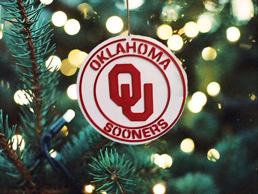 Oklahoma Sooners Christmas Ornament by RS MakerWorld: Download Free 3D Models