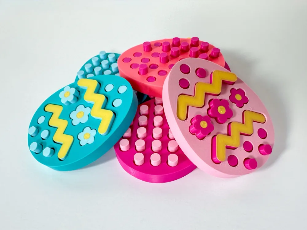 Easter Egg Fidgets (2 Styles) by 3DPmom MakerWorld: Download Free 3D Models