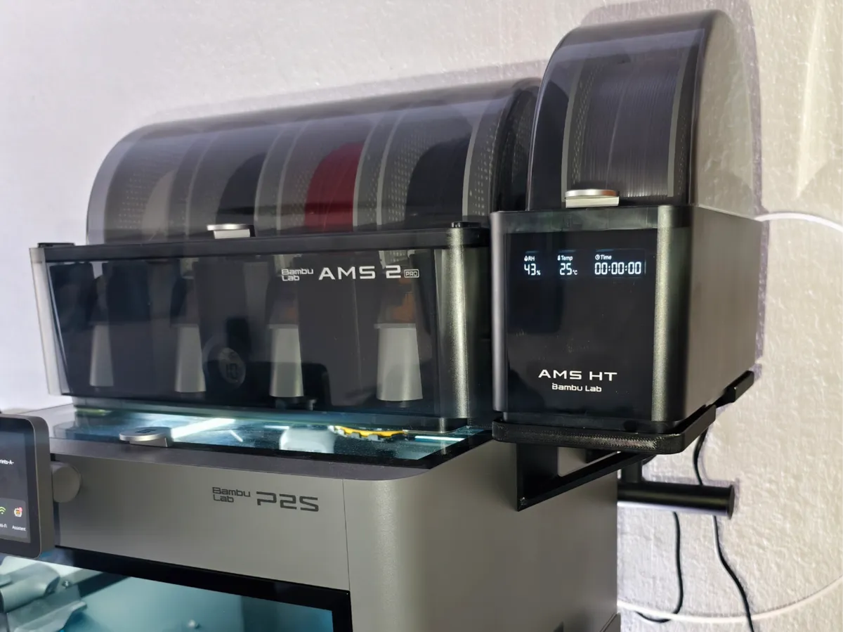 AMS HT side mount to AMS 2 Pro for X and P series - Free 3D Print Model ...