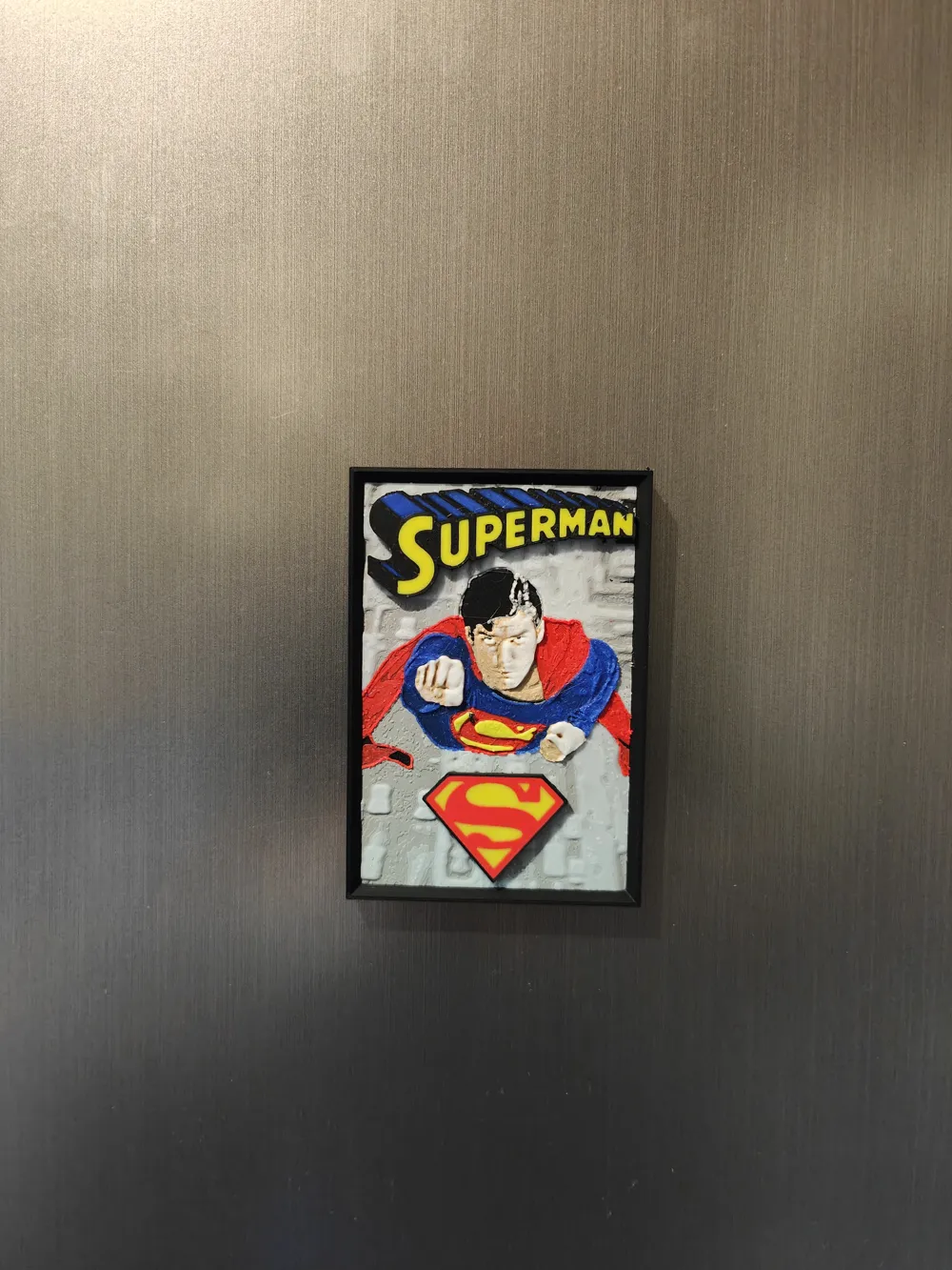 Superman movie poster fridge magnet by crabstiks MakerWorld: Download ...