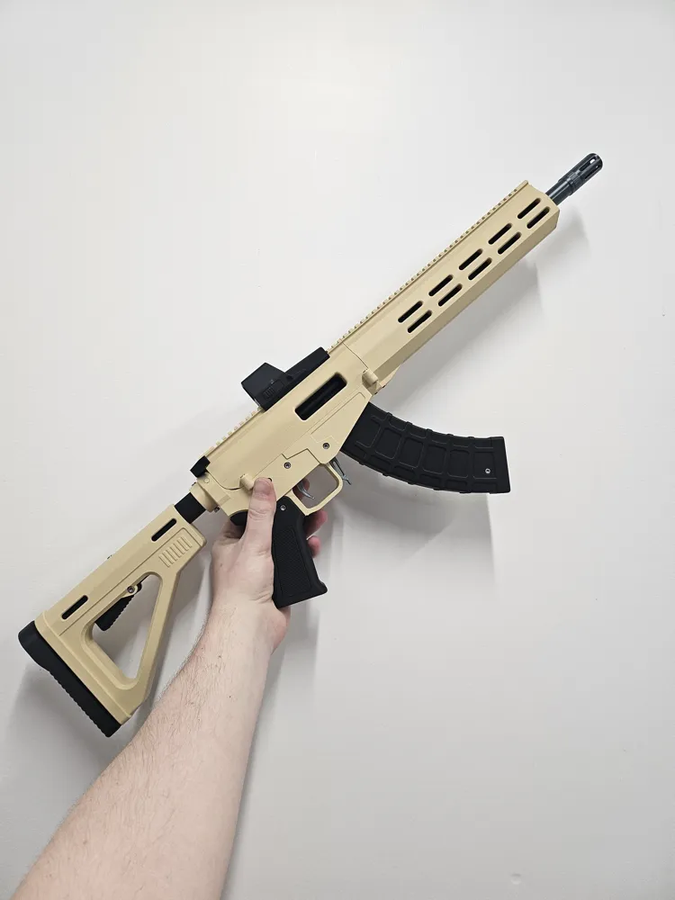 Troglodyte-47 (Shooting & Shell-Ejecting Toy) by BrewBoy MakerWorld: Download Free 3D Models