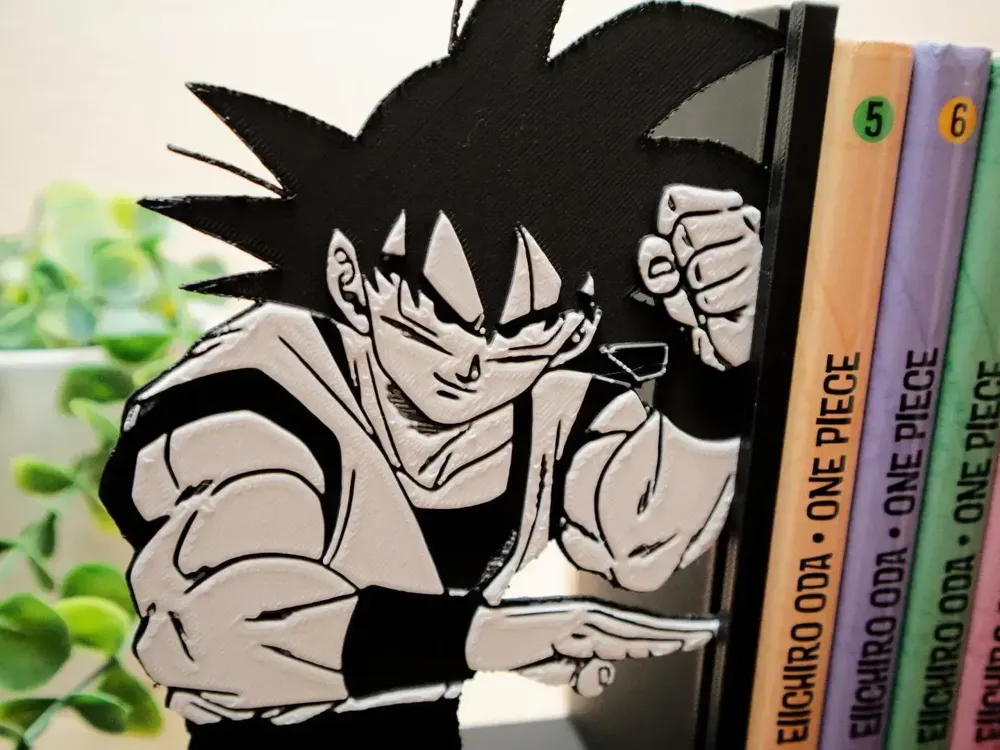 Bookend of Goku and Vegeta (2 units) by 3D Manga Panels MakerWorld ...