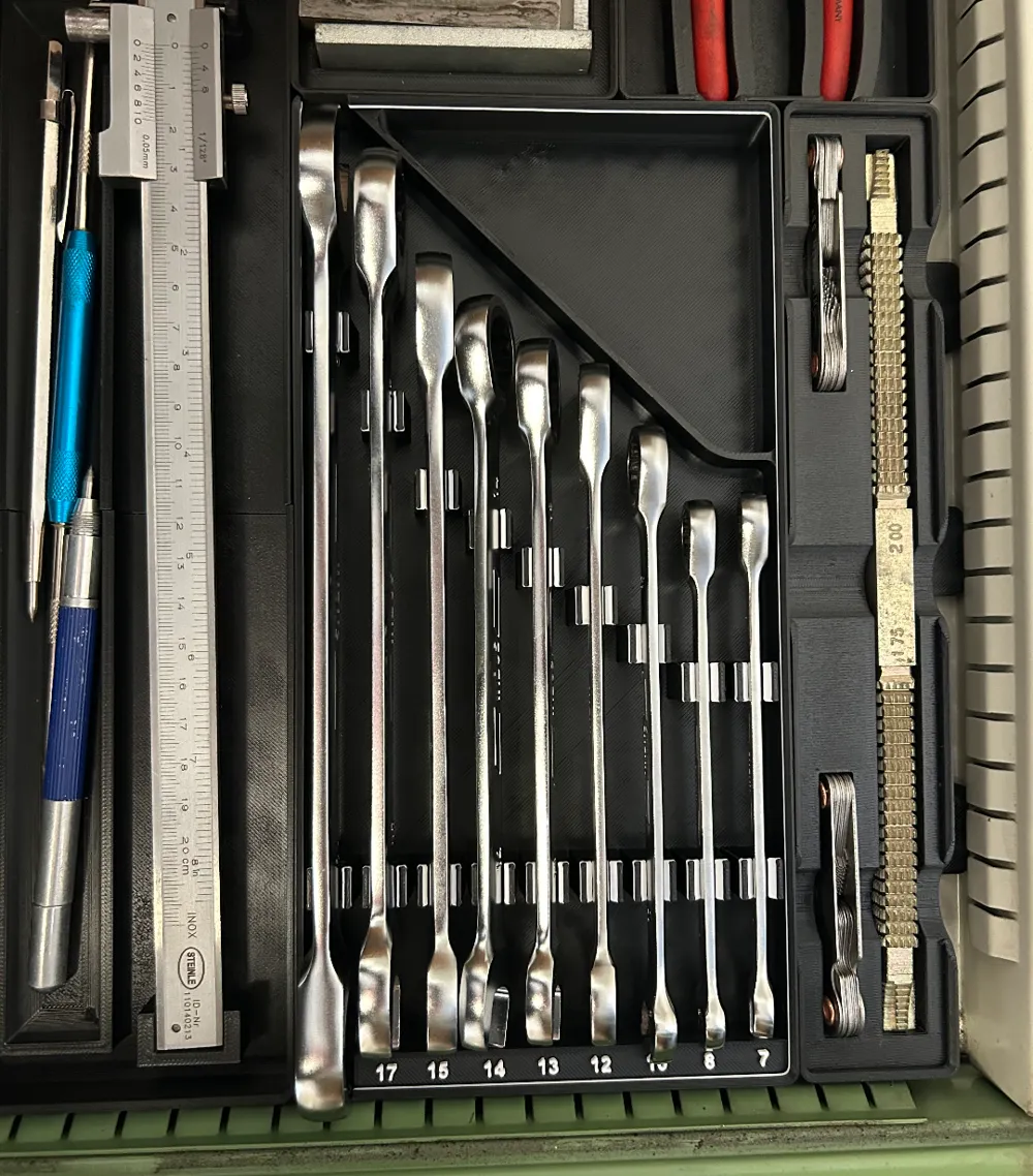 Gridfinity Ratcheting Wrenches by Vergaser Zentrum - MakerWorld