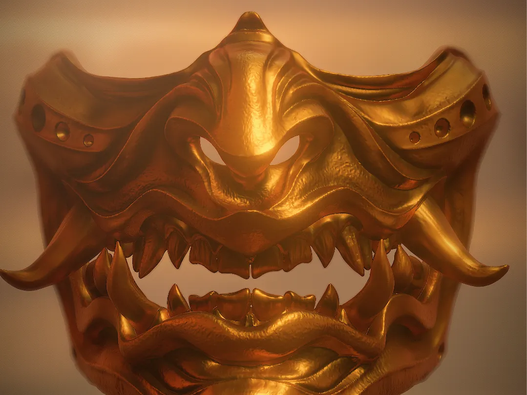 Oni Mask Akamaku by RoBB! MakerWorld: Download Free 3D Models