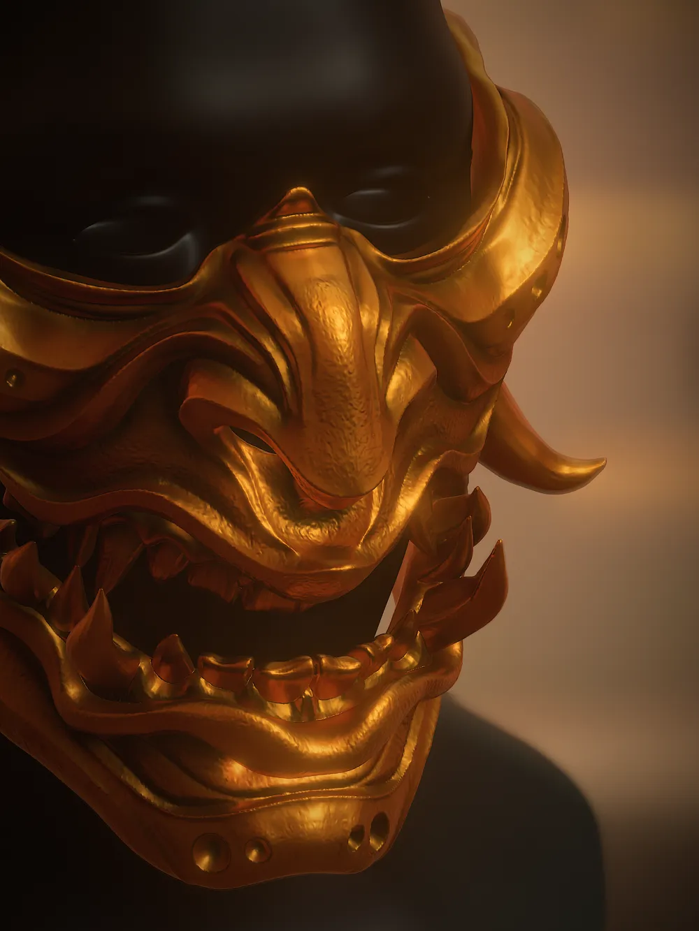 Oni Mask Akamaku - Free 3D Print Model - MakerWorld