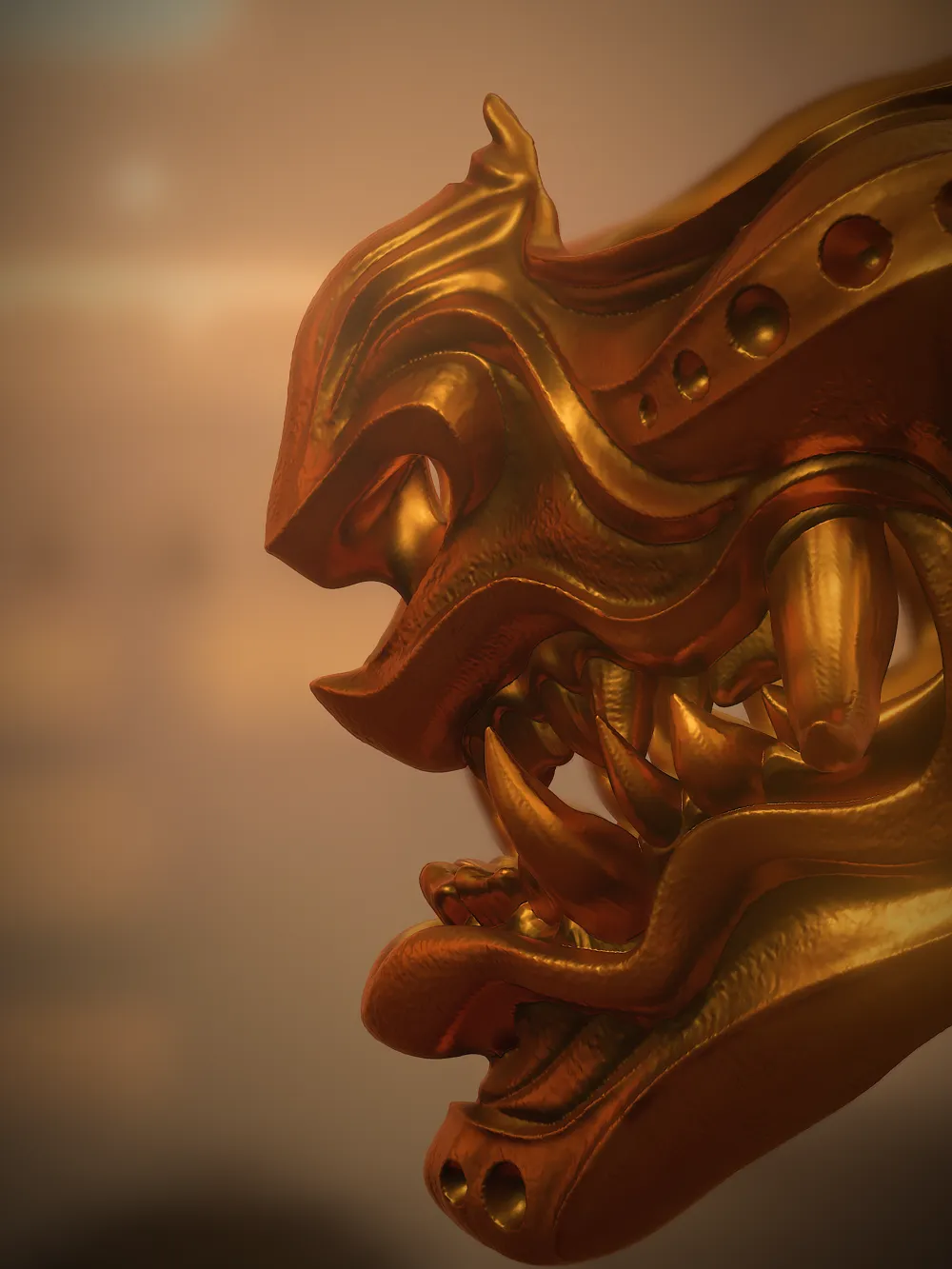 Oni Mask Akamaku - Free 3D Print Model - MakerWorld