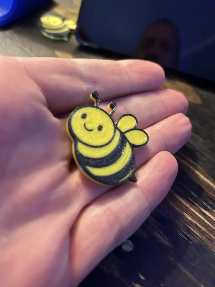 Bumble Bee Magnet - Free 3D Print Model - MakerWorld