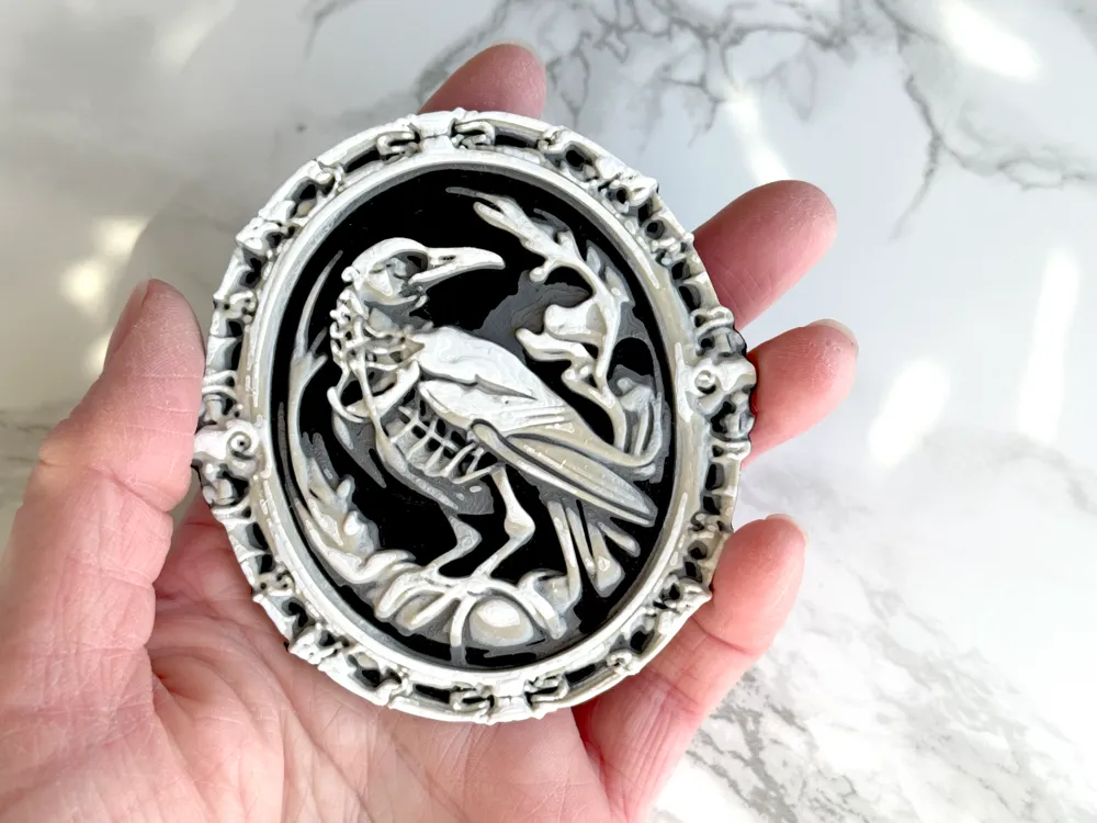 Gothic Skeletal Raven / Bird Magnet by PenolopyBulnick MakerWorld ...