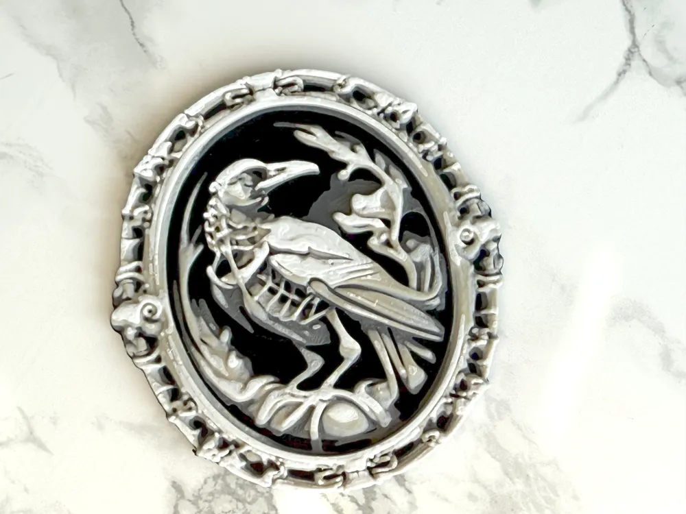 Gothic Skeletal Raven / Bird Magnet by PenolopyBulnick MakerWorld ...