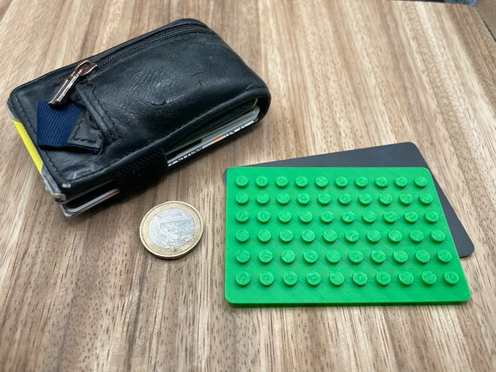 Credit card sized emergency brick baseplate by DIY Wizard - MakerWorld