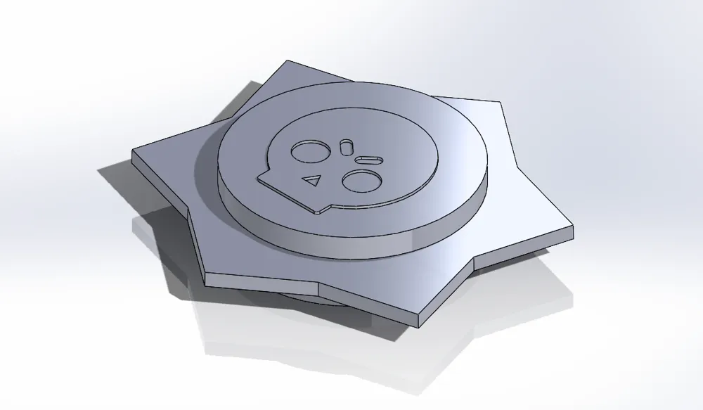 Hand spinner étoile brawl star - Free 3D Print Model - MakerWorld
