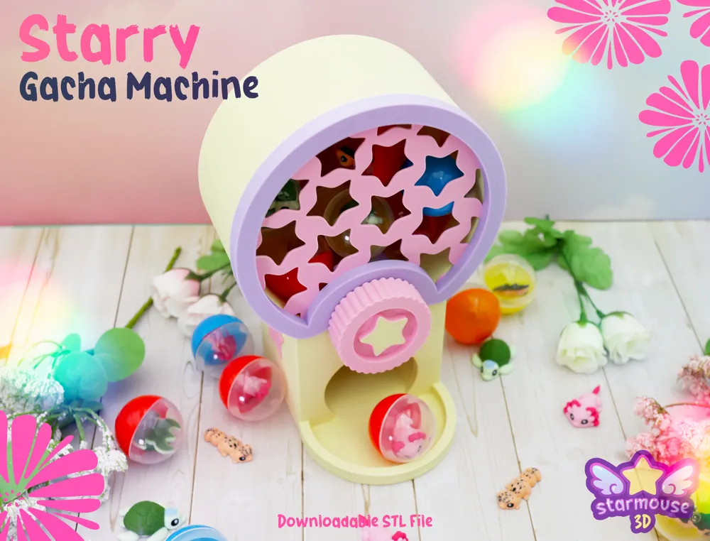 Starry Gacha Machine [Experimental Model] - Free 3D Print Model ...
