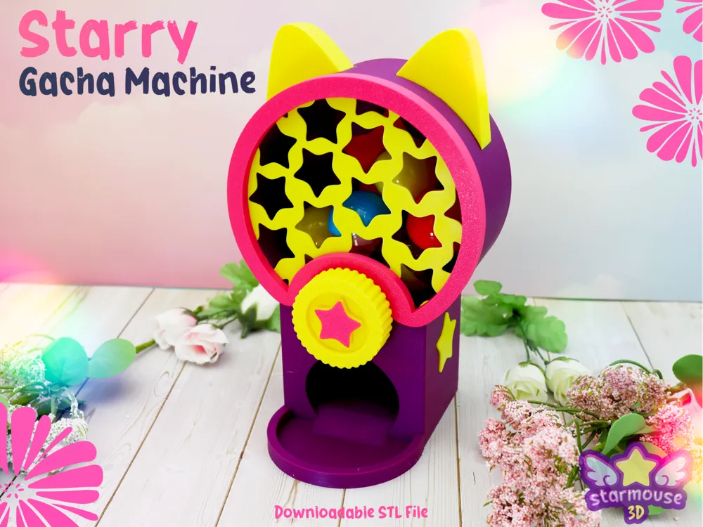 Starry Gacha Capsule Machine - Free 3D Print Model - MakerWorld