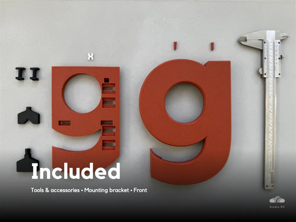 Grands numéros et lettres de maison - Modèle d'Impression 3D Gratuit ...