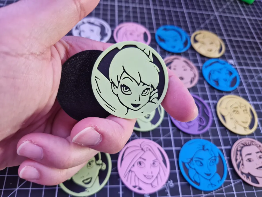 Tinker Bell collectible coin - Free 3D Print Model - MakerWorld