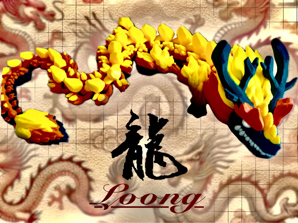 Chinese dragon/loong 中国龙 by Hajimi - MakerWorld