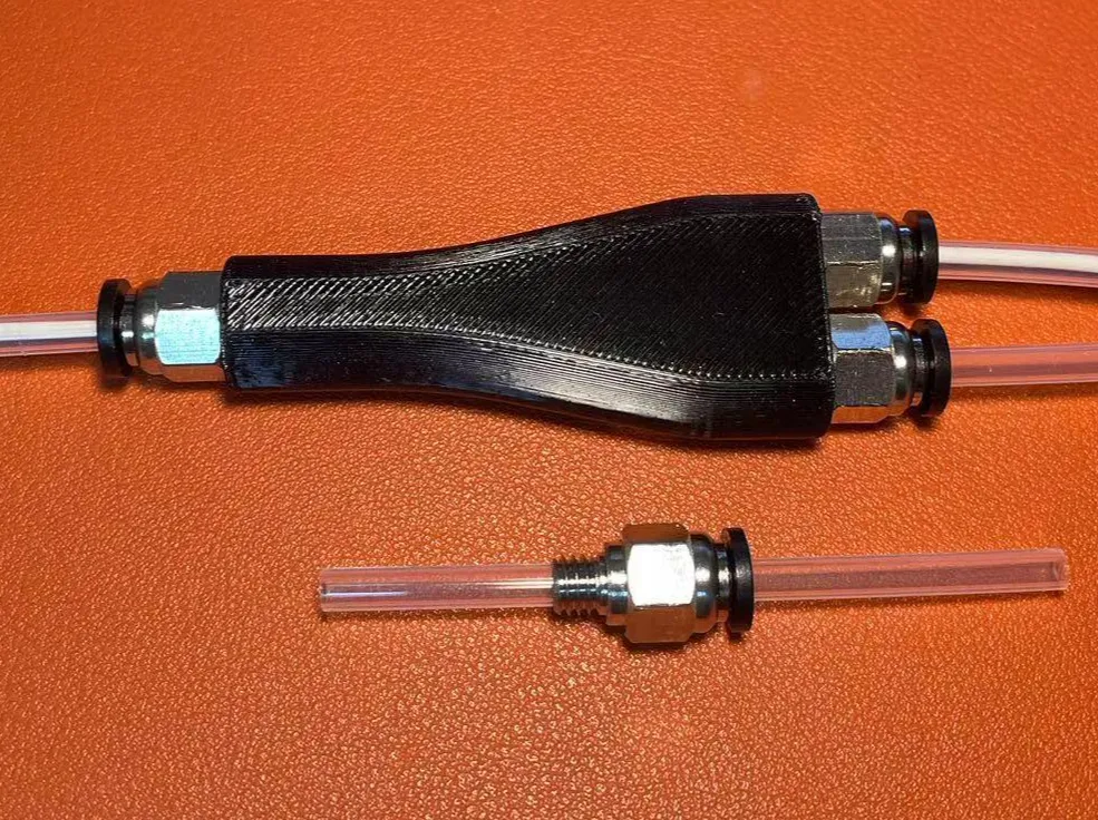 2-in-1 PTFE adapter with PC4-M6, 3-way feed expansion port - compatible with PC4-M6 by 冰鱼面包 ...