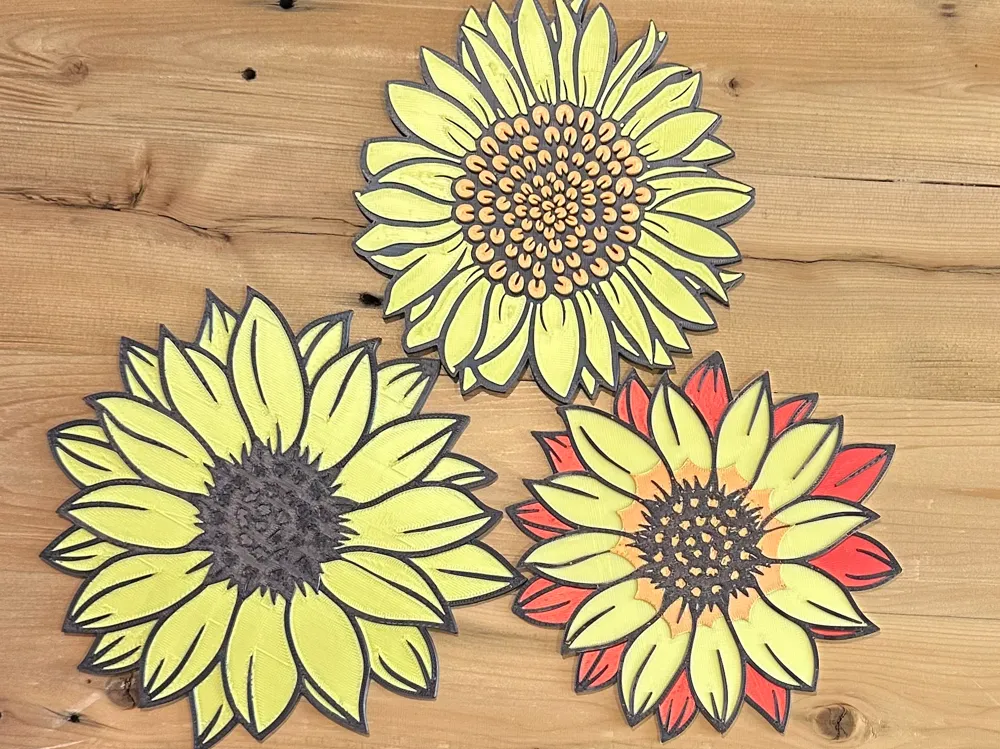 Sunflowers Designs Wall Door Art Decor by tsandome - MakerWorld