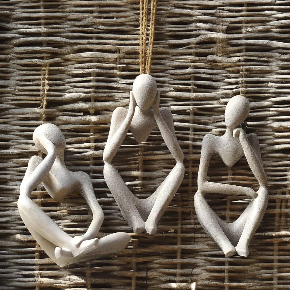 Abstract Nordic thinking statues (Set) - Free 3D Print Model - MakerWorld