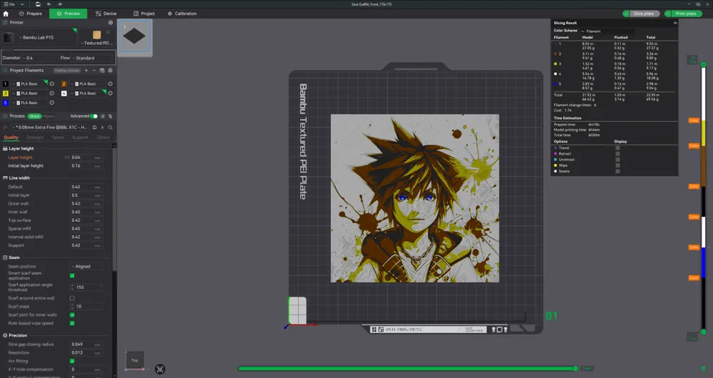 Graffiti Sora Hueforge by 3Ree Printing MakerWorld: Download Free 3D Models