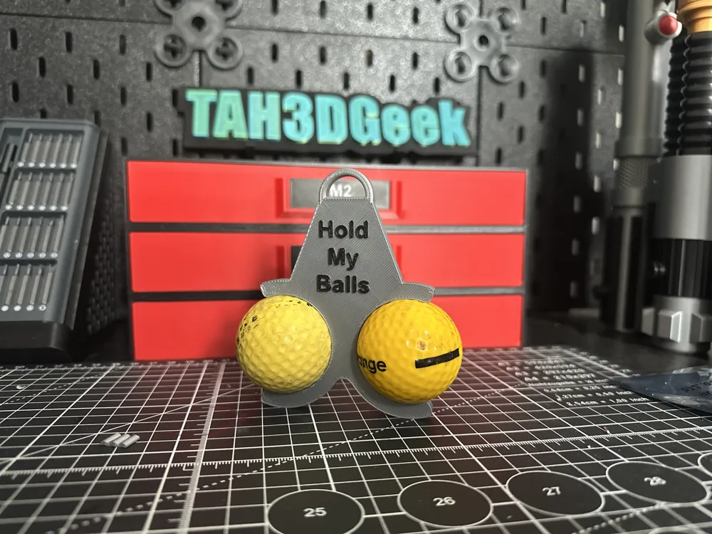 Funny Golf Ball Holder - Free 3D Print Model - MakerWorld