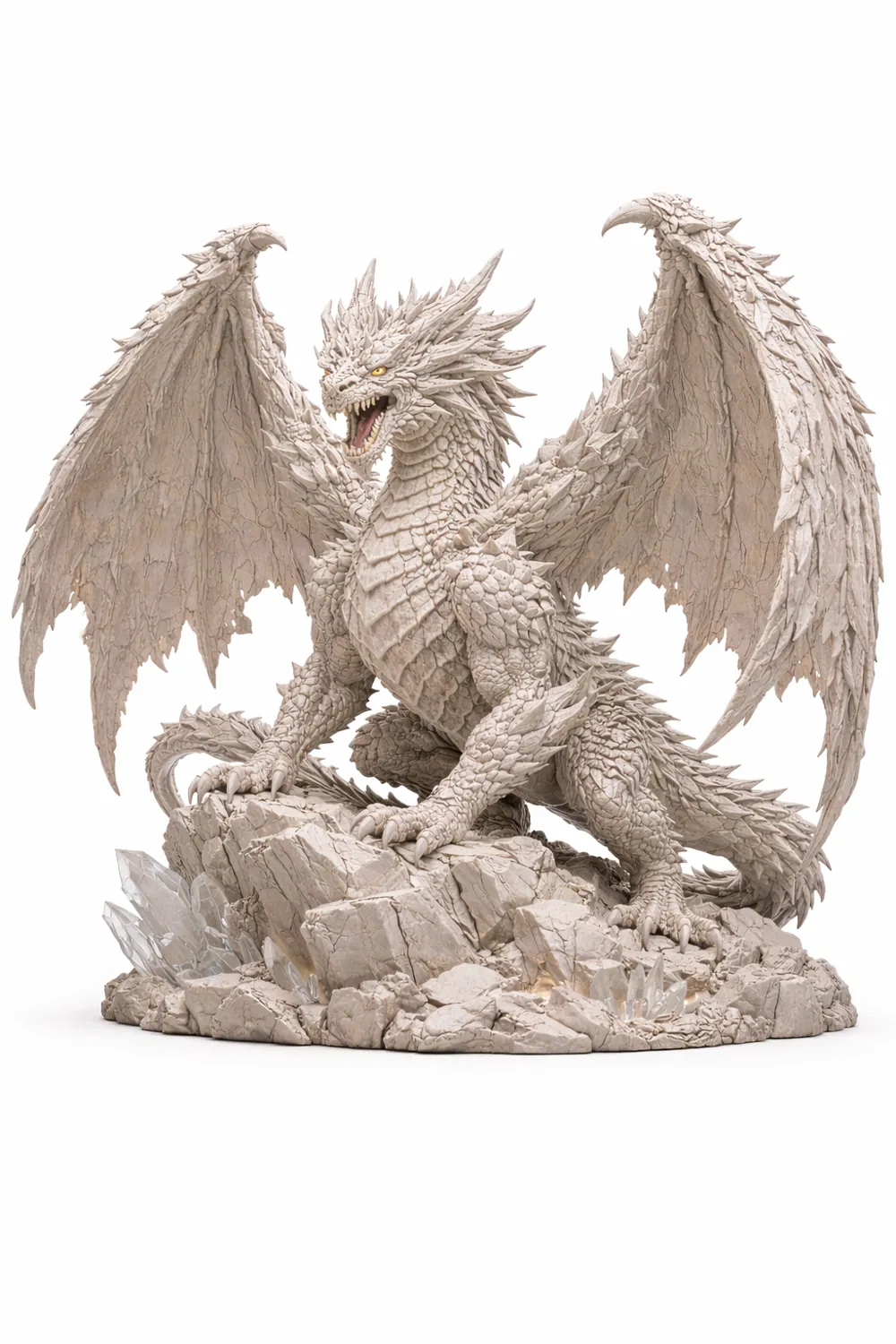 Ancient Dragon Statue – Highly Detailed - Free 3D Print Model - MakerWorld