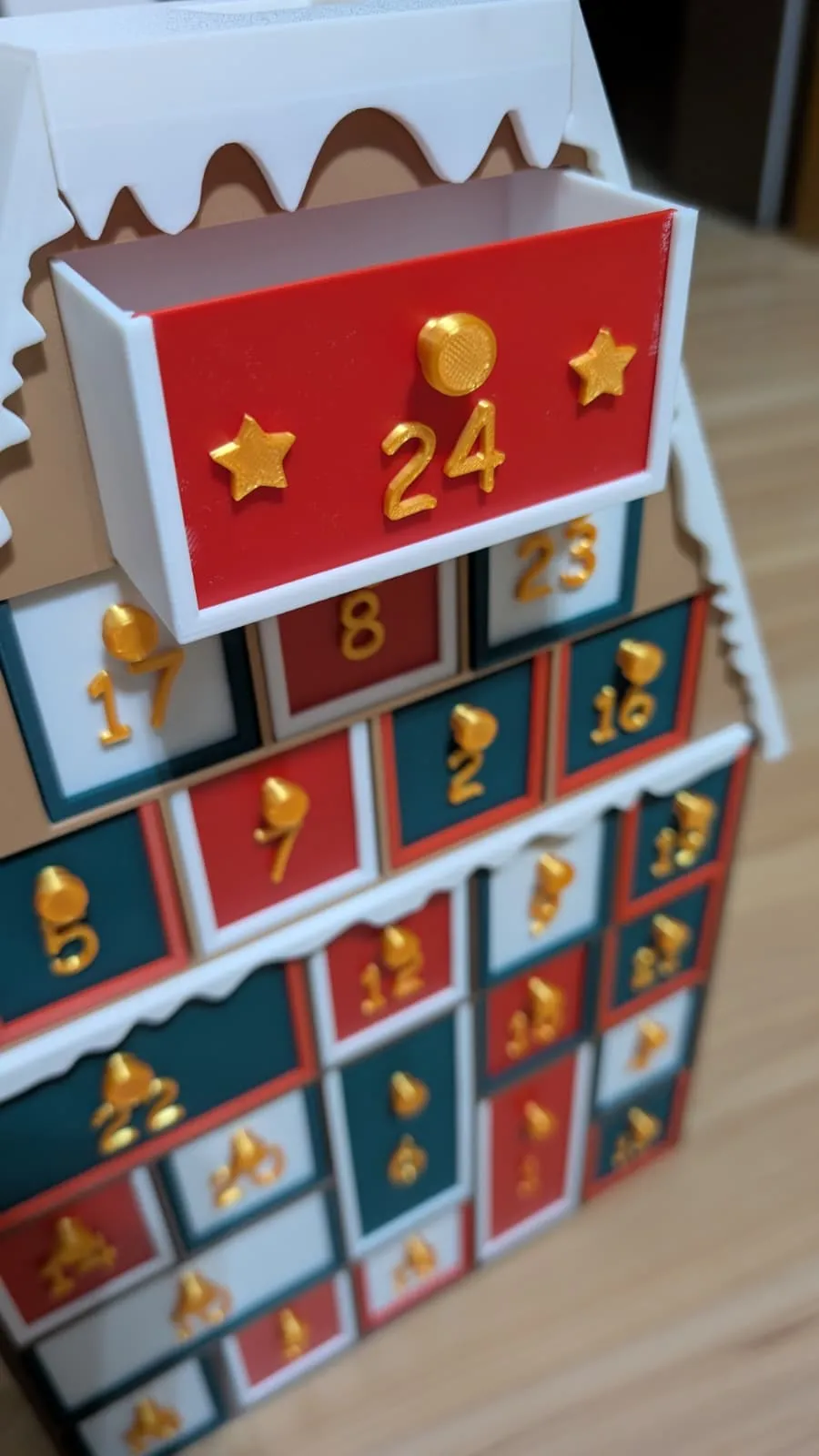 3D advent calender form of a house with 24 Boxes by DavidePrime ...
