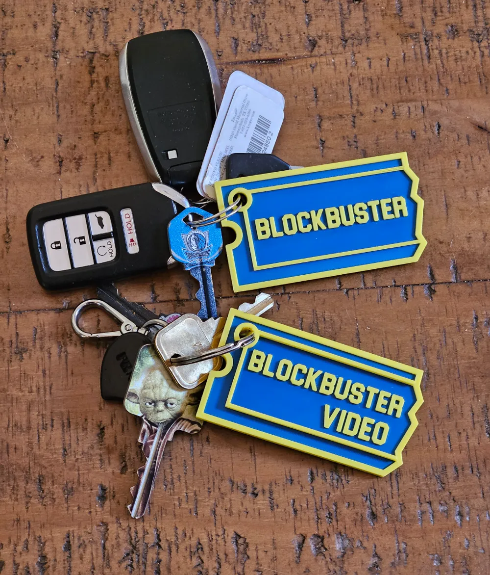 2-sided Blockbuster Key Chain by Bokkins' Workshop - MakerWorld
