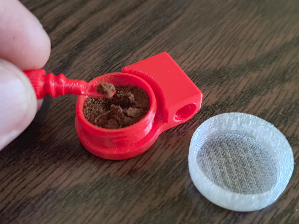 Snuff Tobacco Container with Spoon by Josef Vojtechovsky MakerWorld ...