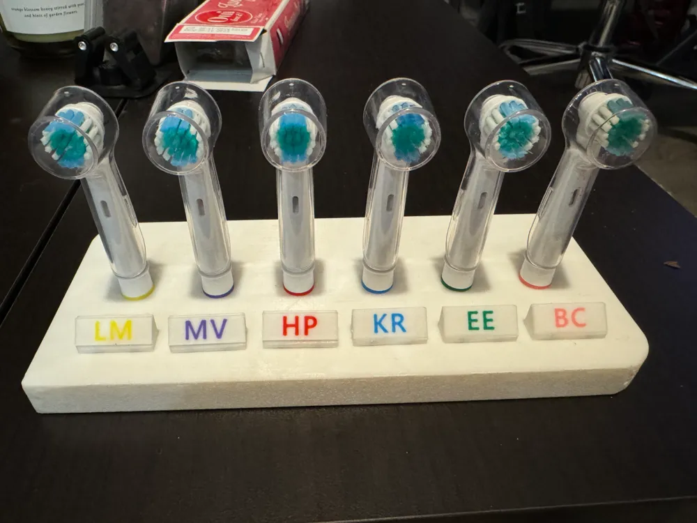 Oral B toothbrush head colour rings by Duffle - MakerWorld