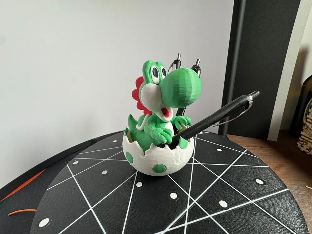 Yoshi Pen Holder by RealNationPrint MakerWorld: Download Free 3D Models
