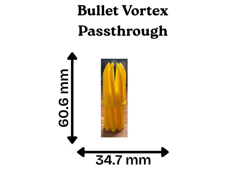 Bullet Vortex Passthrough (Tight) - Free 3D Print Model - MakerWorld