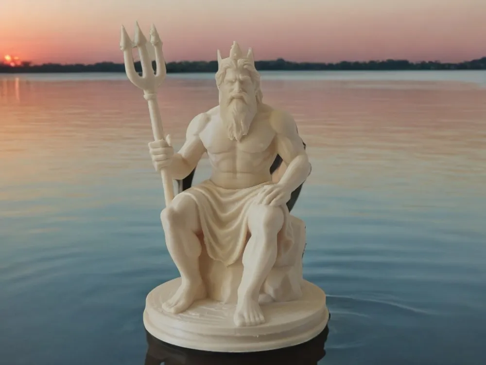 Poseidon, Lord of the Seas – Mythological 3D Statue - Free 3D Print ...