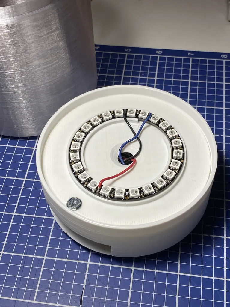 Warm fire Led lamp - Neopixel Ring 24 with Arduino Uno. by Prestige Prototype - MakerWorld